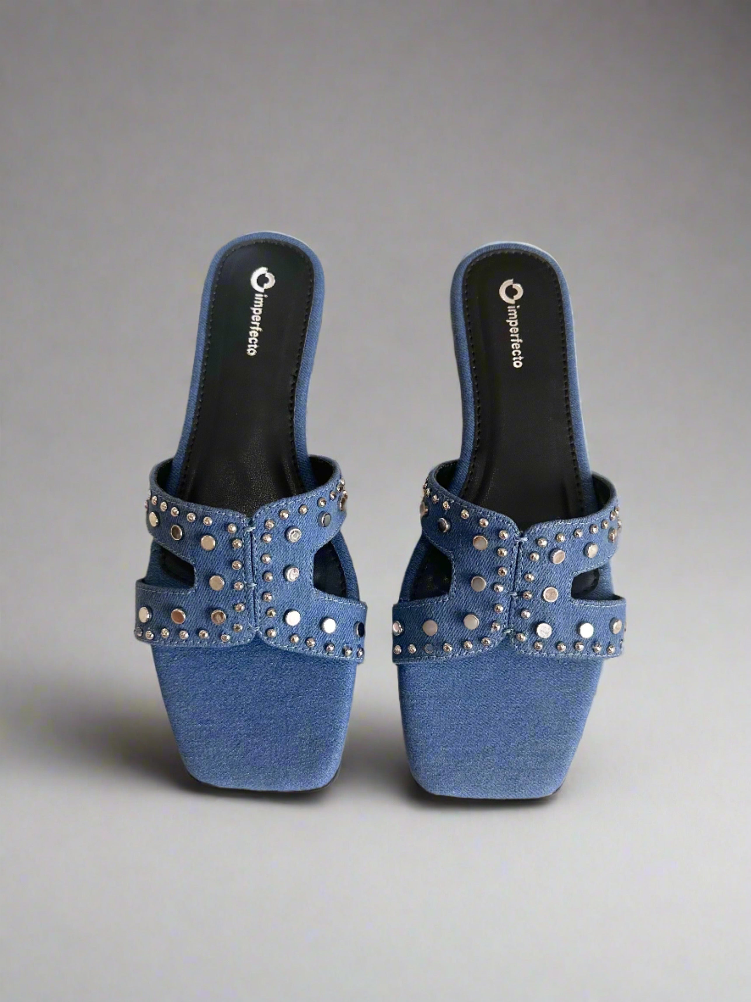 All New Denim Sliders - Blue – Imperfecto